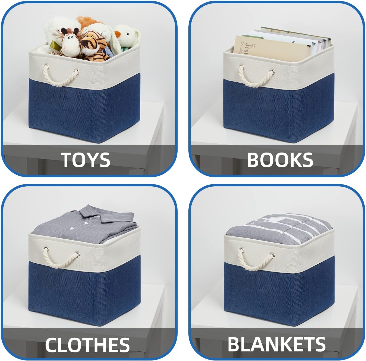Foldable Canvas Fabric Storage Box – Leah