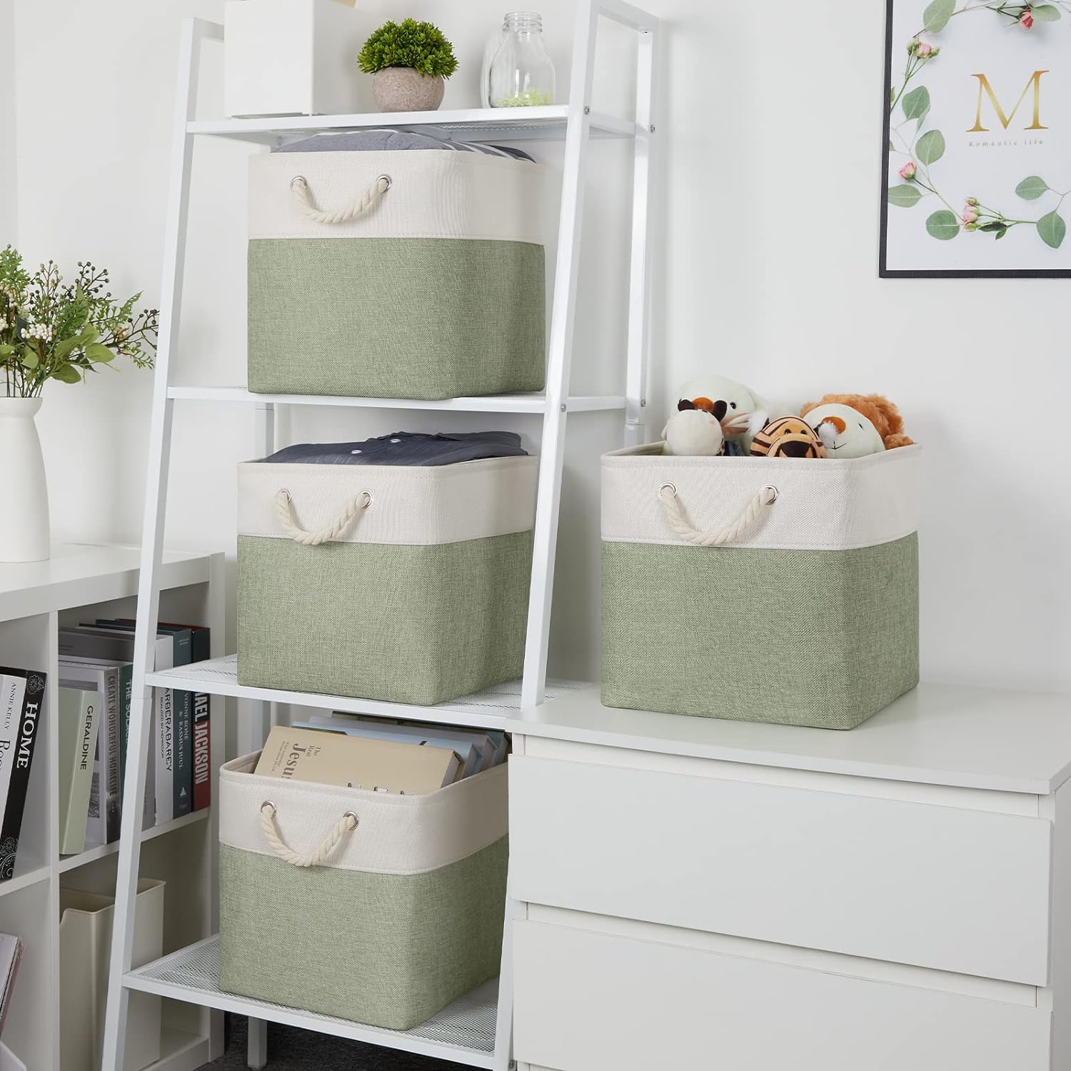 Foldable Canvas Fabric Storage Box – Leah