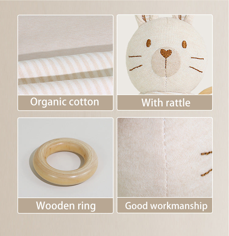 Organic Cotton Rattle - Elephant – Leah