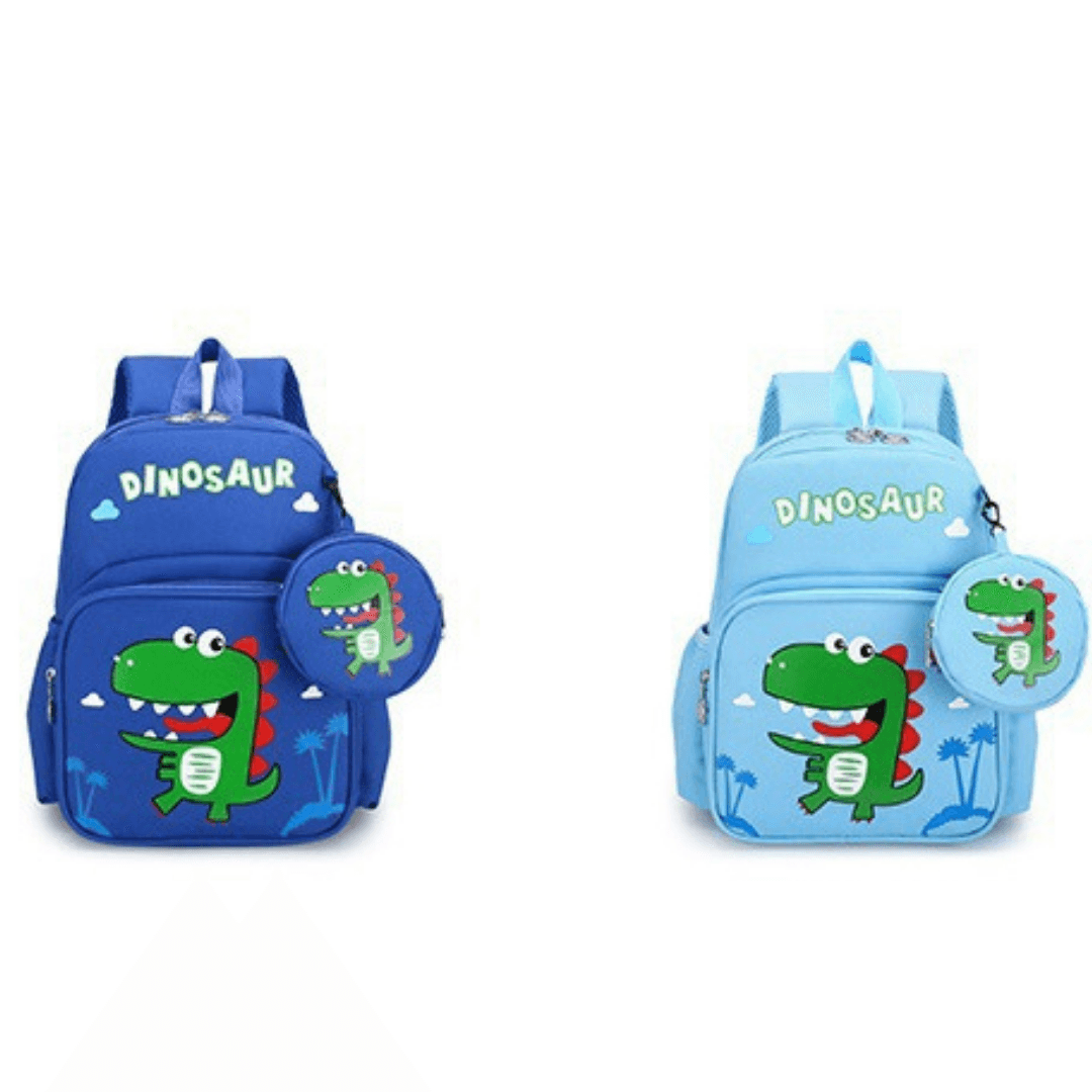 Dino Backpack - Sky Blue – Leah